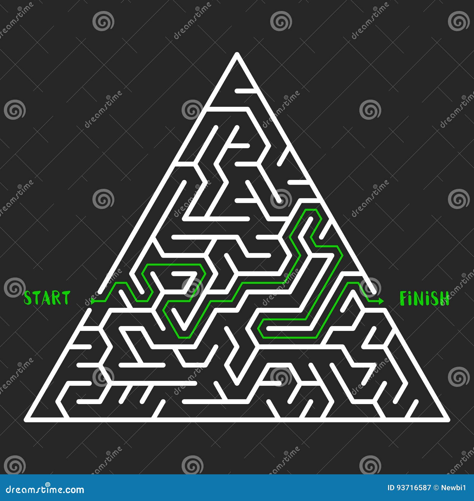 Maze Game Background. Labyrinth with Entry and Exit Stock Vector ...