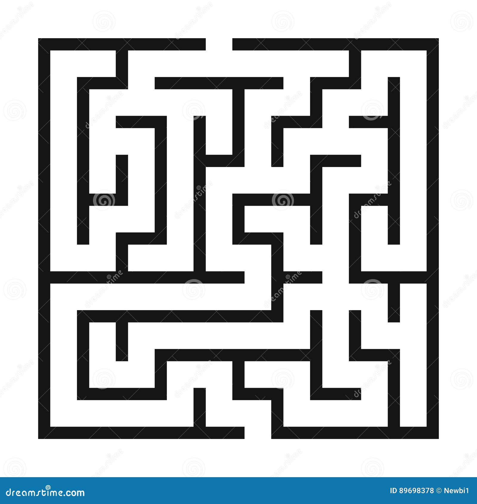 Maze Game Background. Labyrinth with Entry and Exit Stock Vector ...