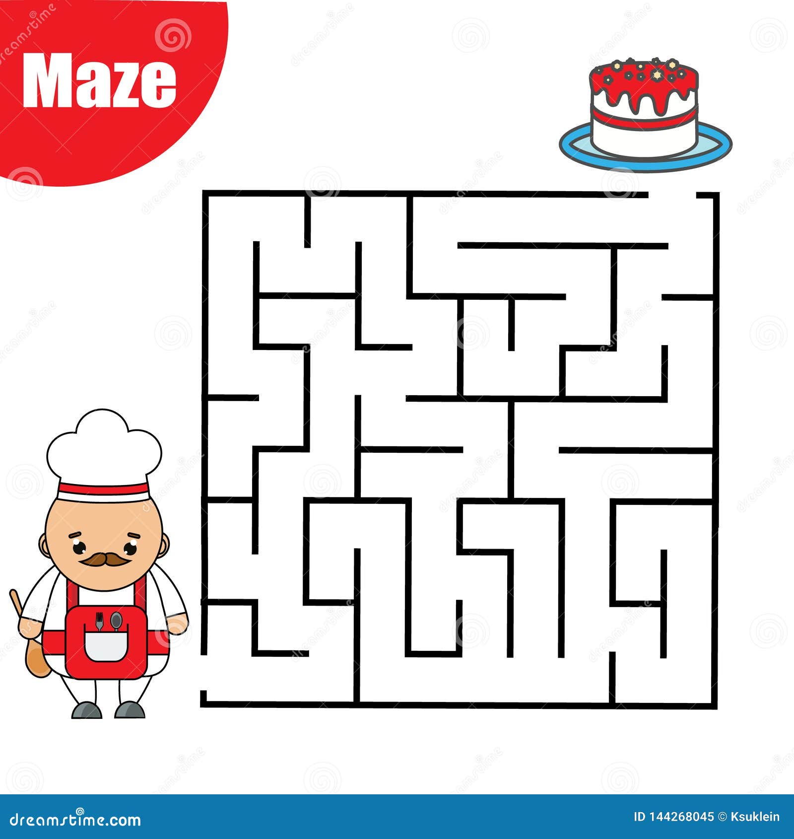 Maze Game For Children. Help Cook Go Through Labyrinth. Fun Page For ... Maze Game For Children. Help Cook Go Through Labyrinth. Fun Page For ...