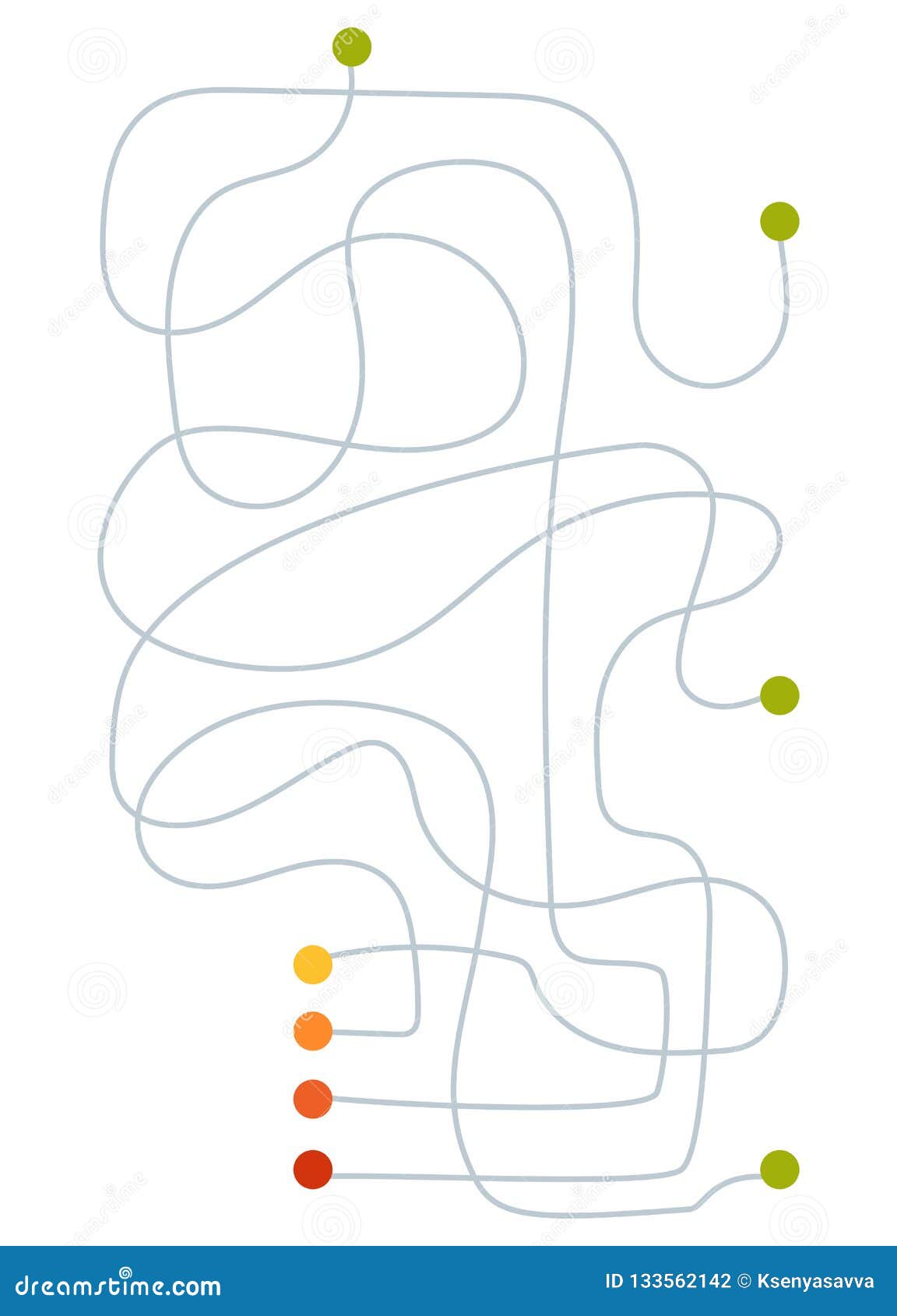 Maze Game, Education Game, Maze Game Template Stock Vector ...