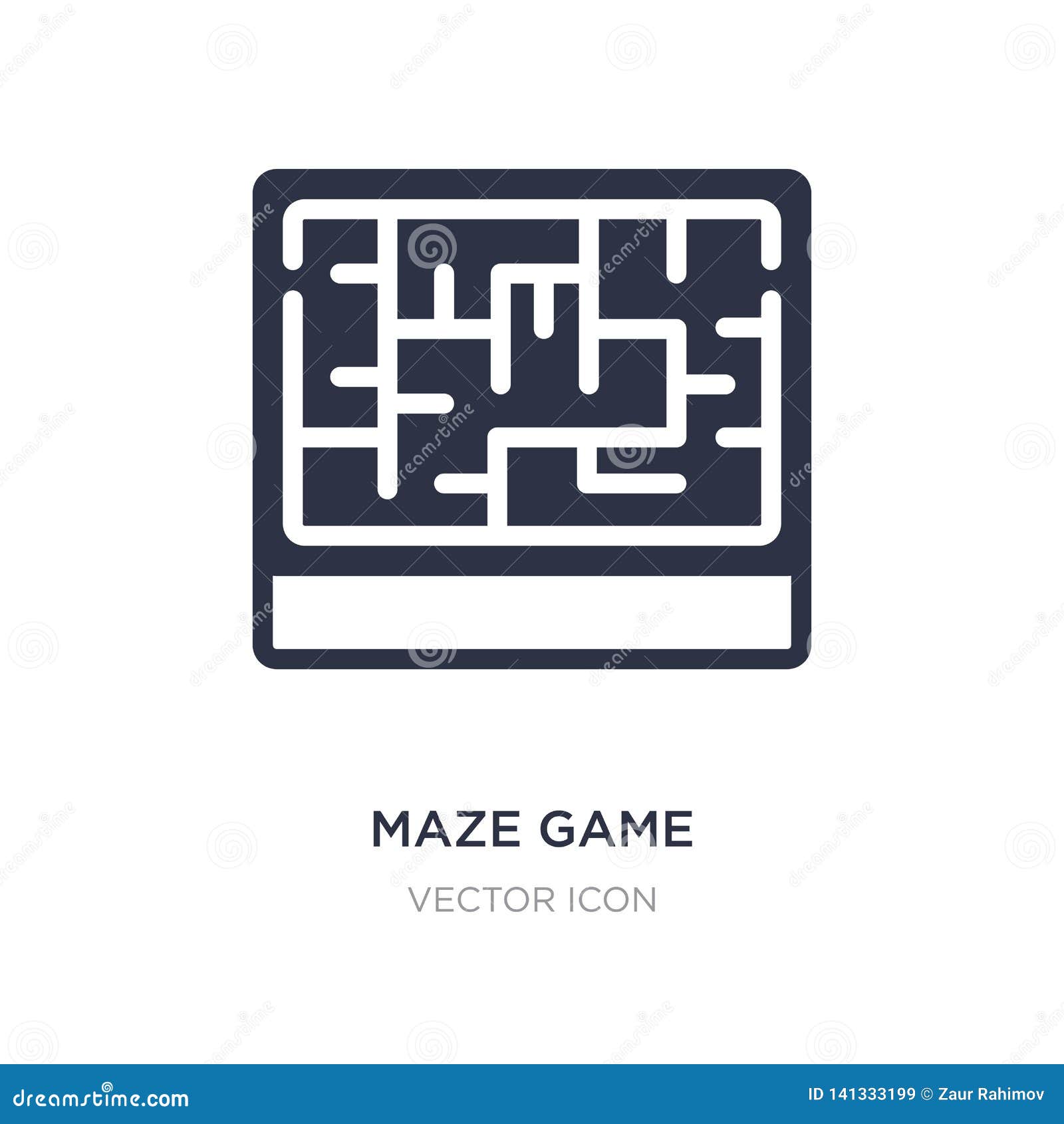 Maze Game Icon on White Background. Simple Element Illustration from ... Maze Game Icon on White Background. Simple Element Illustration from ...