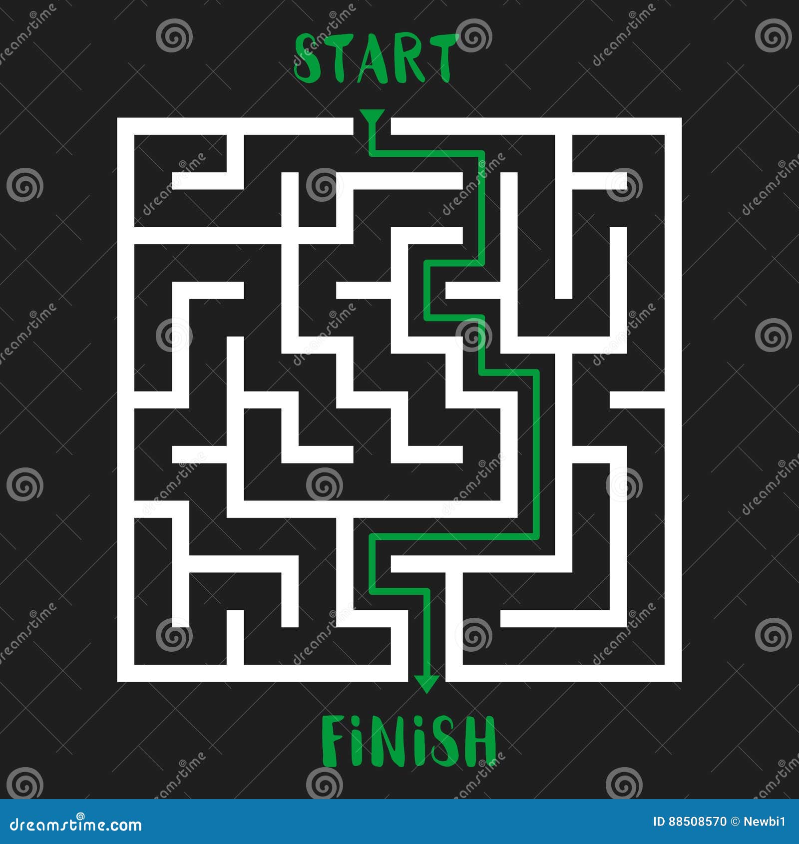 Maze Game Logo. Labyrinth with Entry and Exit. Stock Vector ...