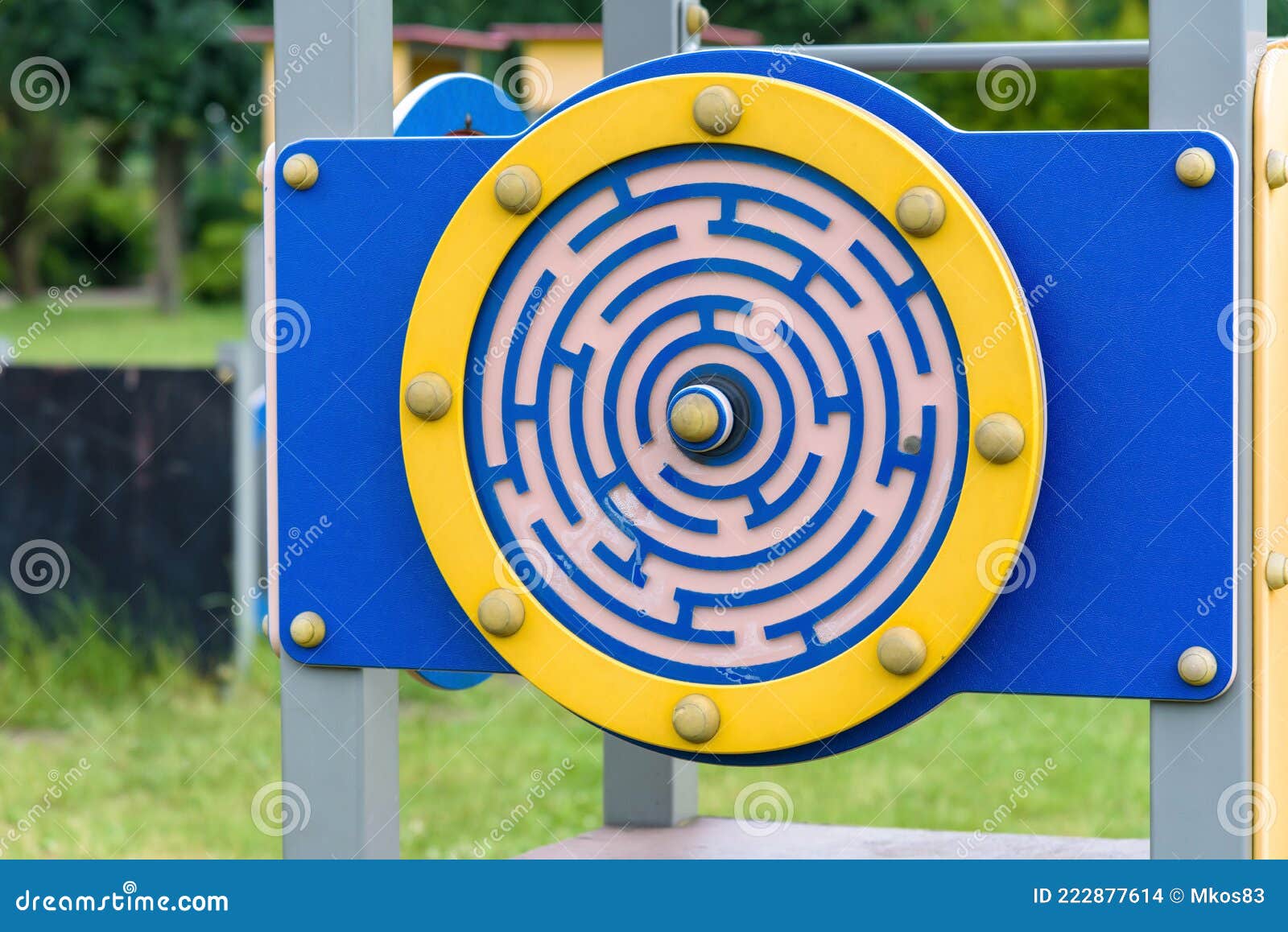 Maze game on a playground stock photo. Image of challenge - 222877614