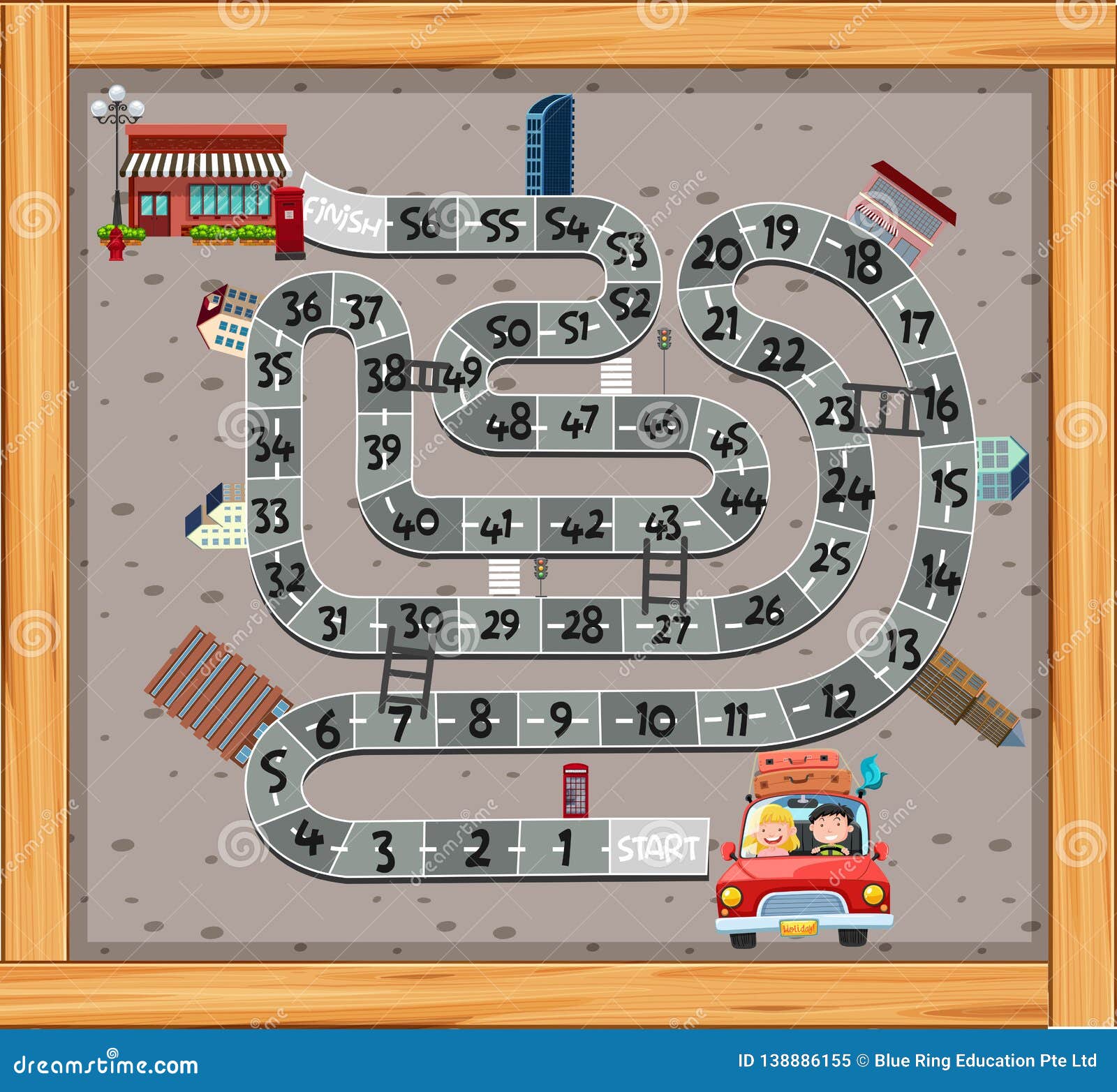 A maze game template stock vector. Illustration of puzzle - 138886155