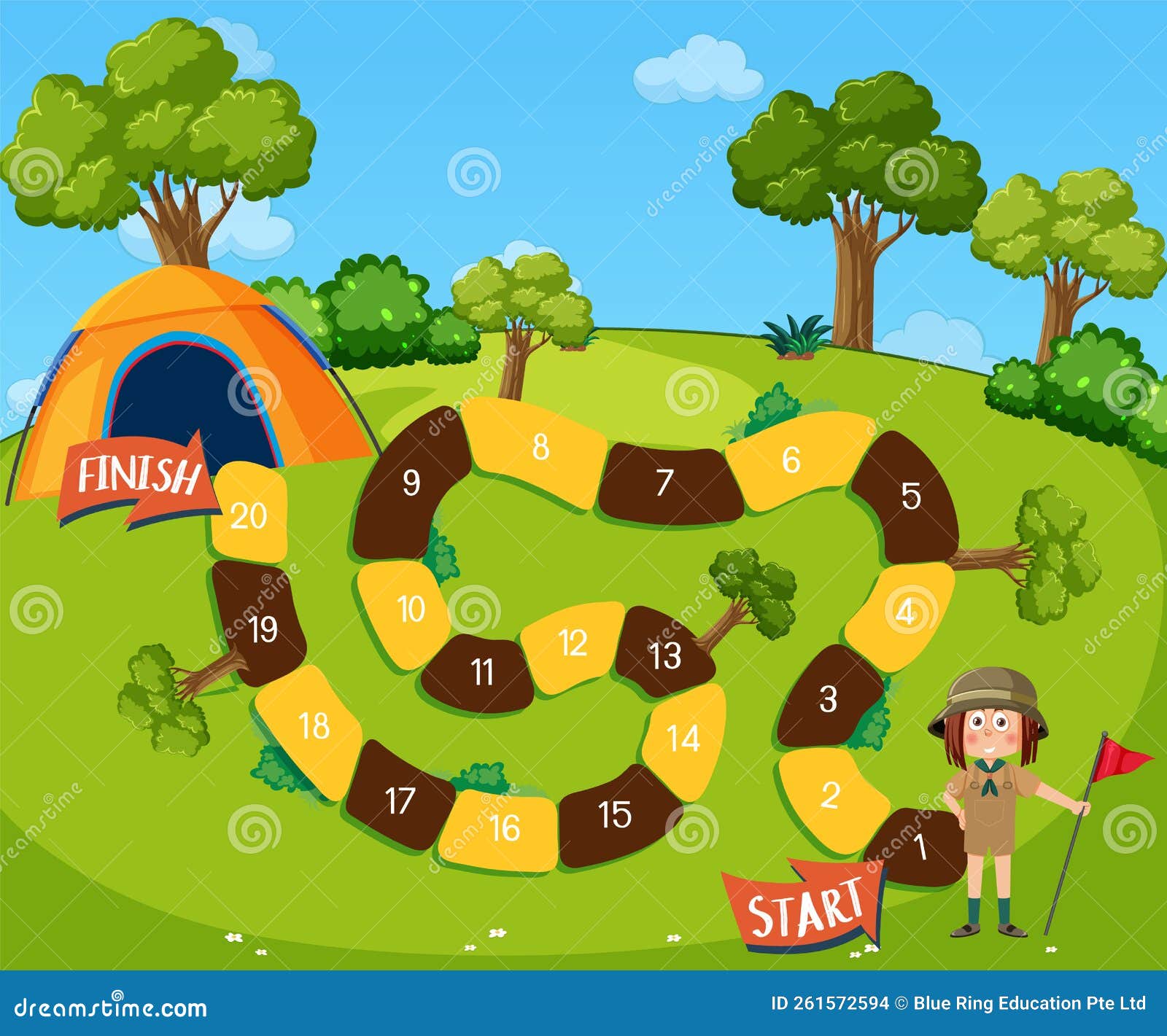 Maze Game Template for Kids Stock Vector - Illustration of childhood ...