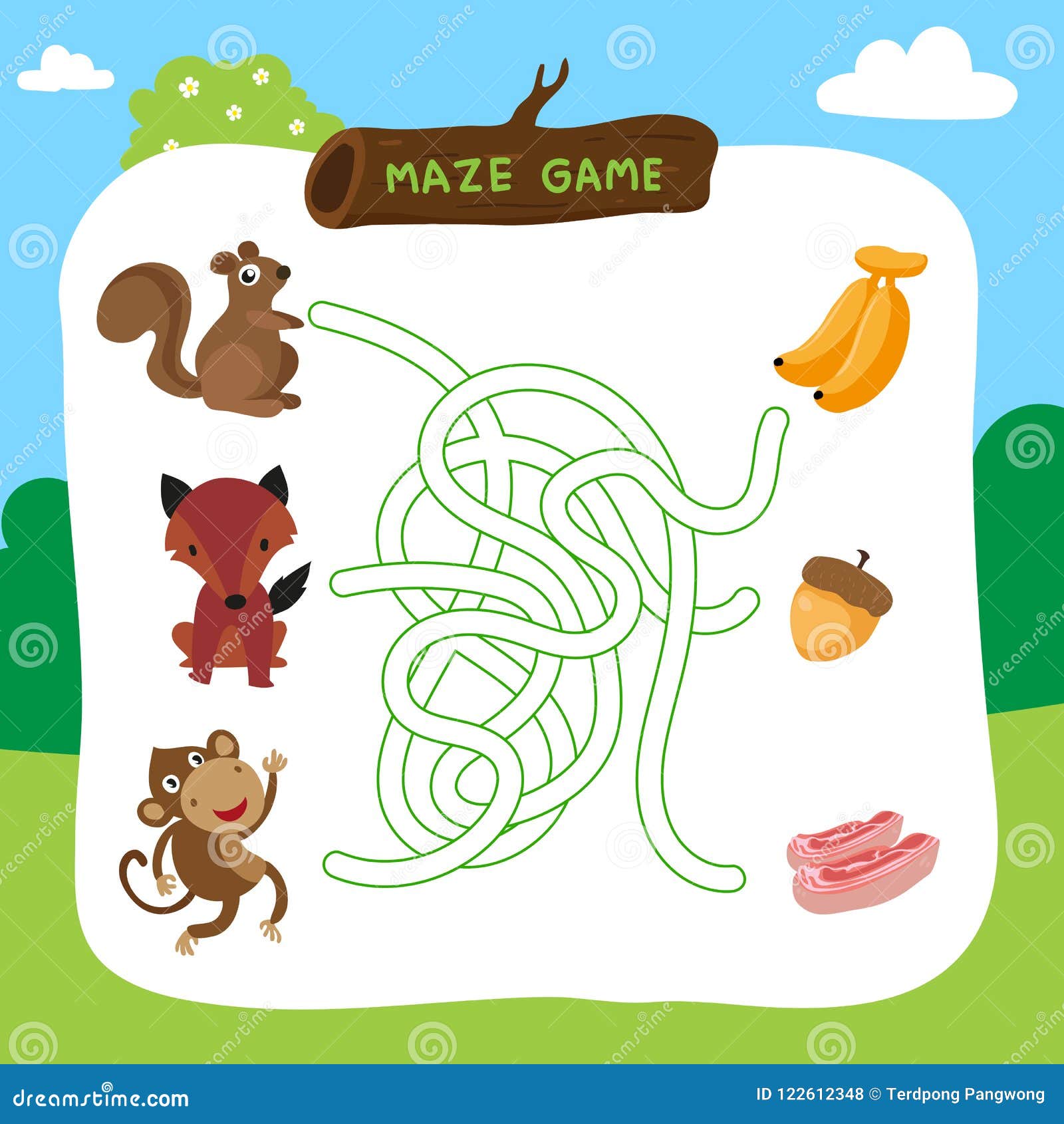 Maze game vector design stock illustration. Illustration of children ...