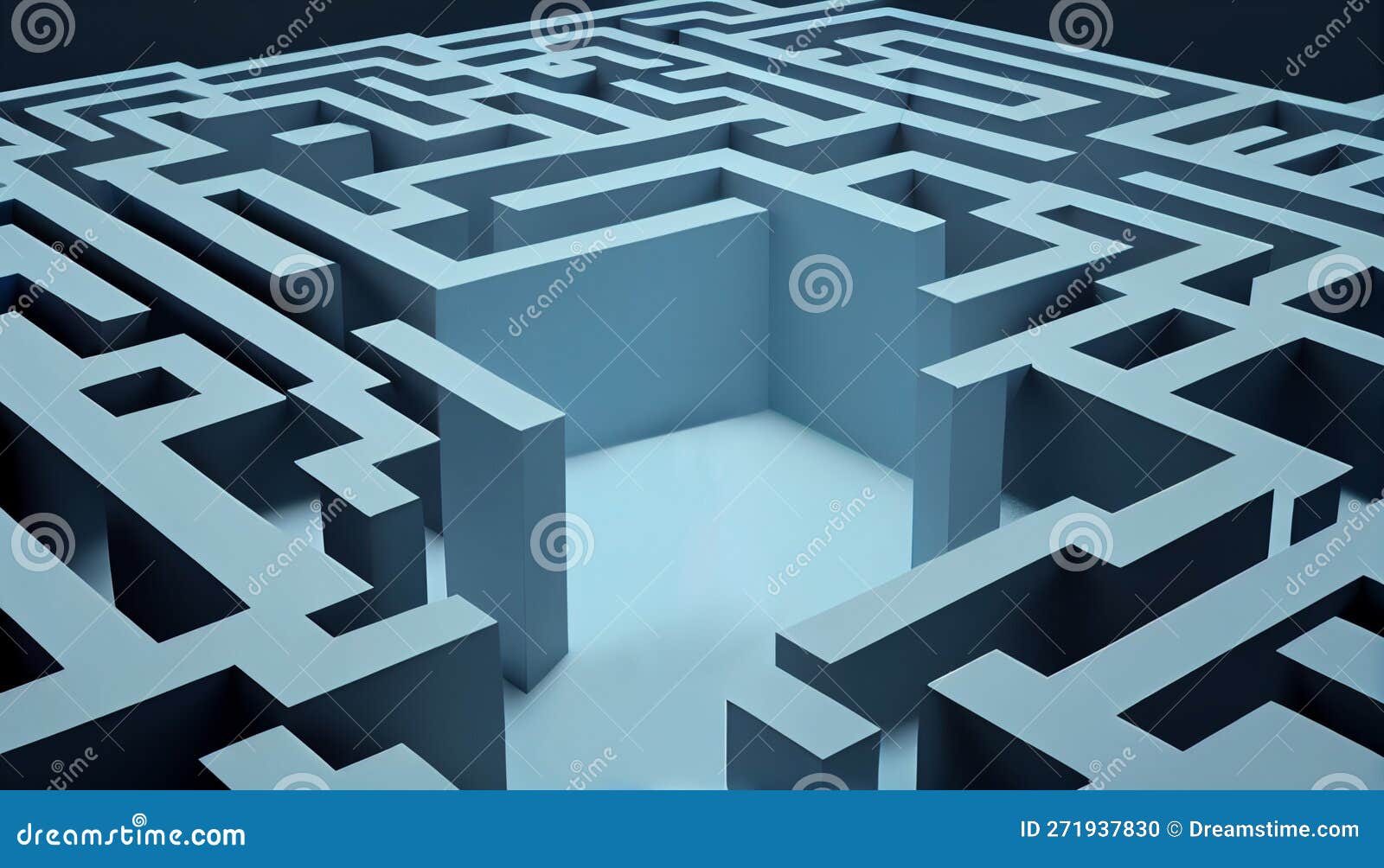 Maze Graphics, Labyrinth. Logic Challenge. AI Generative Content Stock Illustration ...