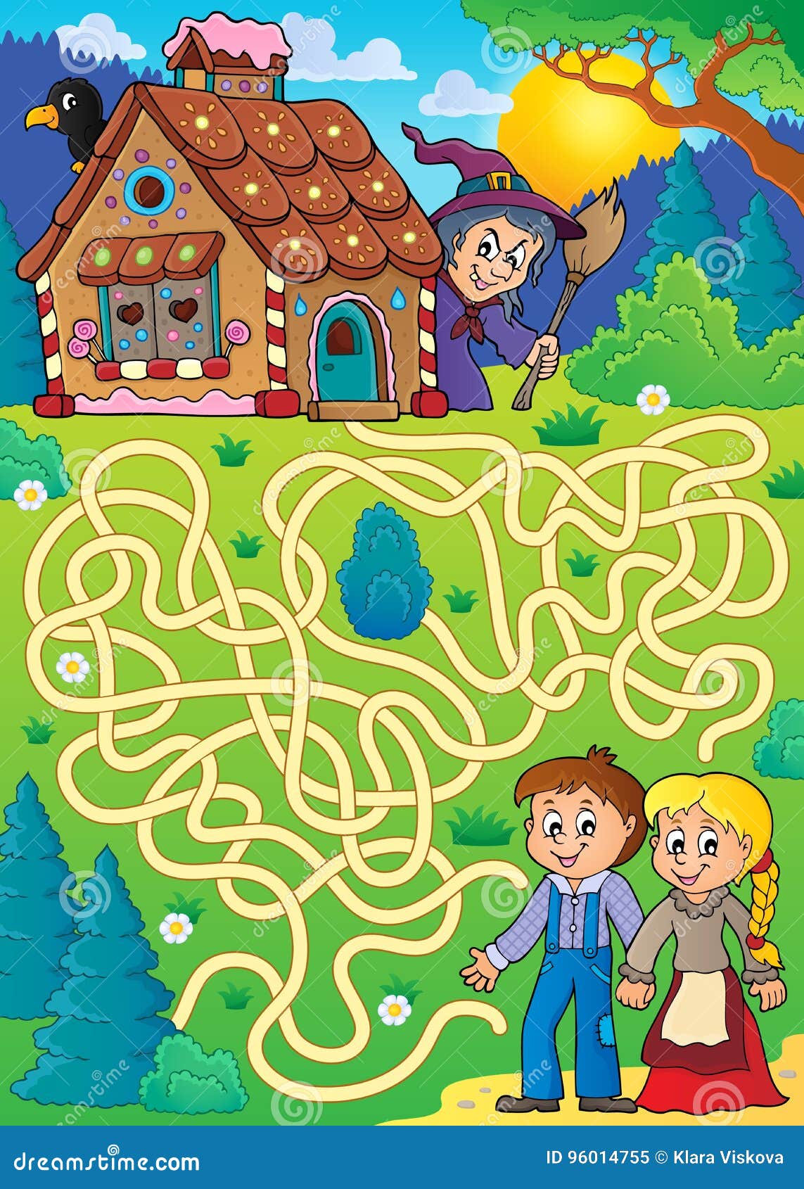 Hansel And Gretel Cartoon Vector | CartoonDealer.com #56763789