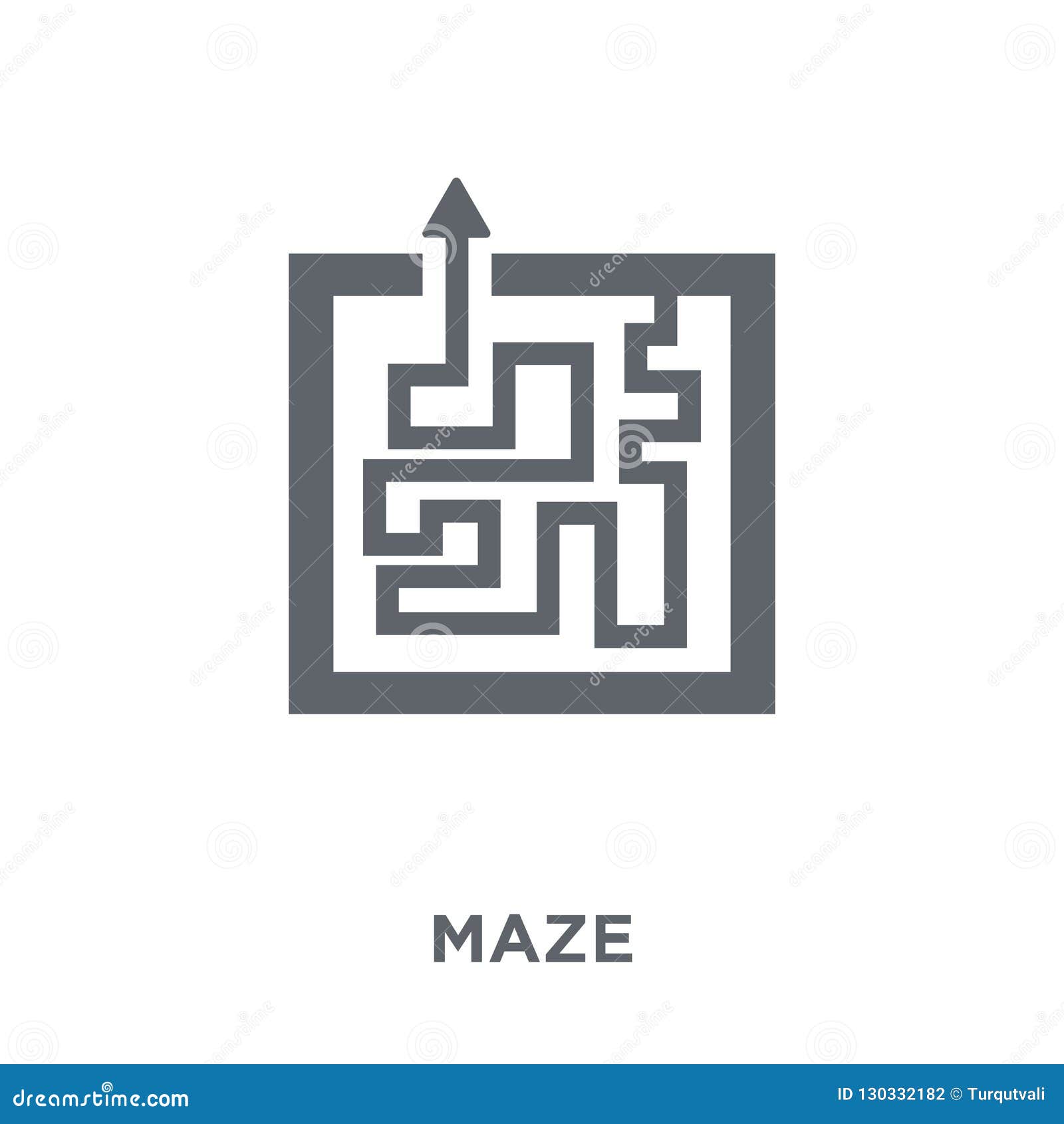 Maze icon from collection. stock vector. Illustration of icon - 130332182