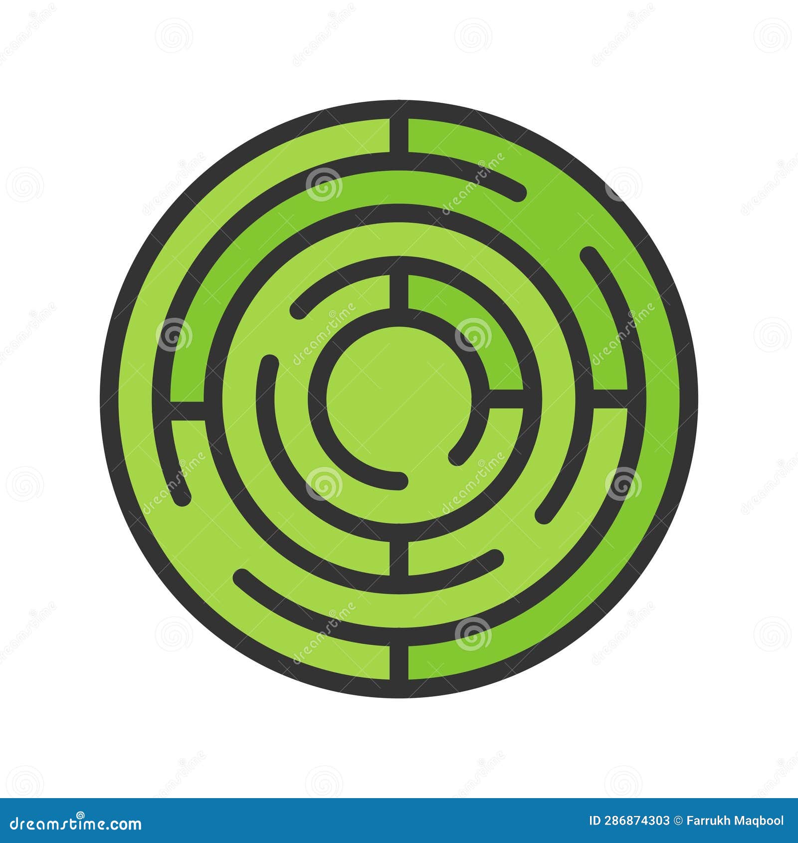 Maze Icon Image. stock vector. Illustration of idea - 286874303
