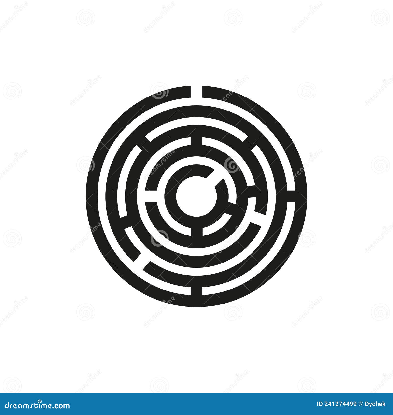The Maze Icon. Simple Vector Illustration on a White Background Stock ...