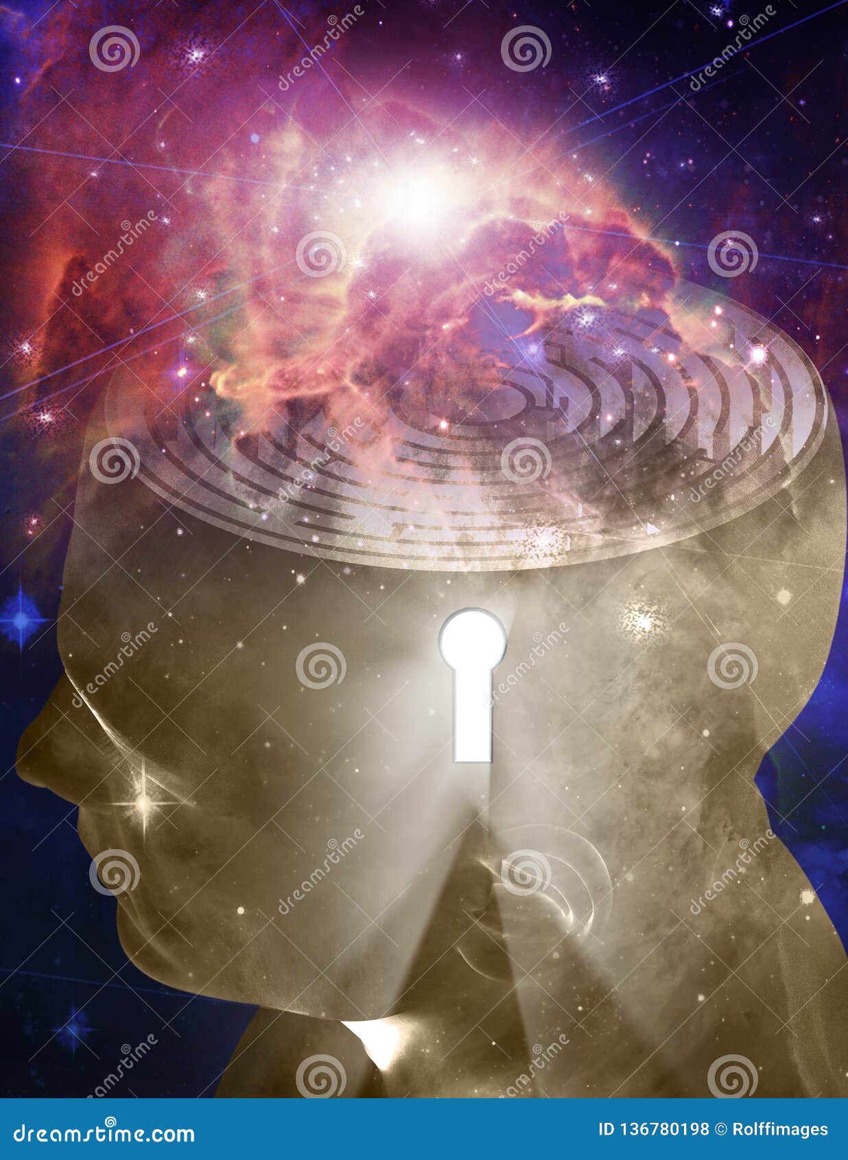 Mind Maze stock illustration. Illustration of idea, labyrinth - 136780198