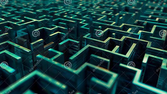 A Maze of Interconnected Nodes Representing the Decentralized and ...