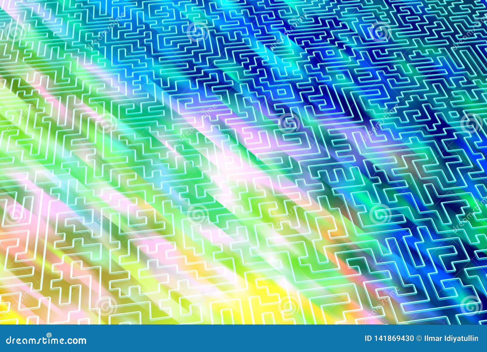 The Maze is Like an Abstract Three-dimensional Pattern of Psychedelic ...