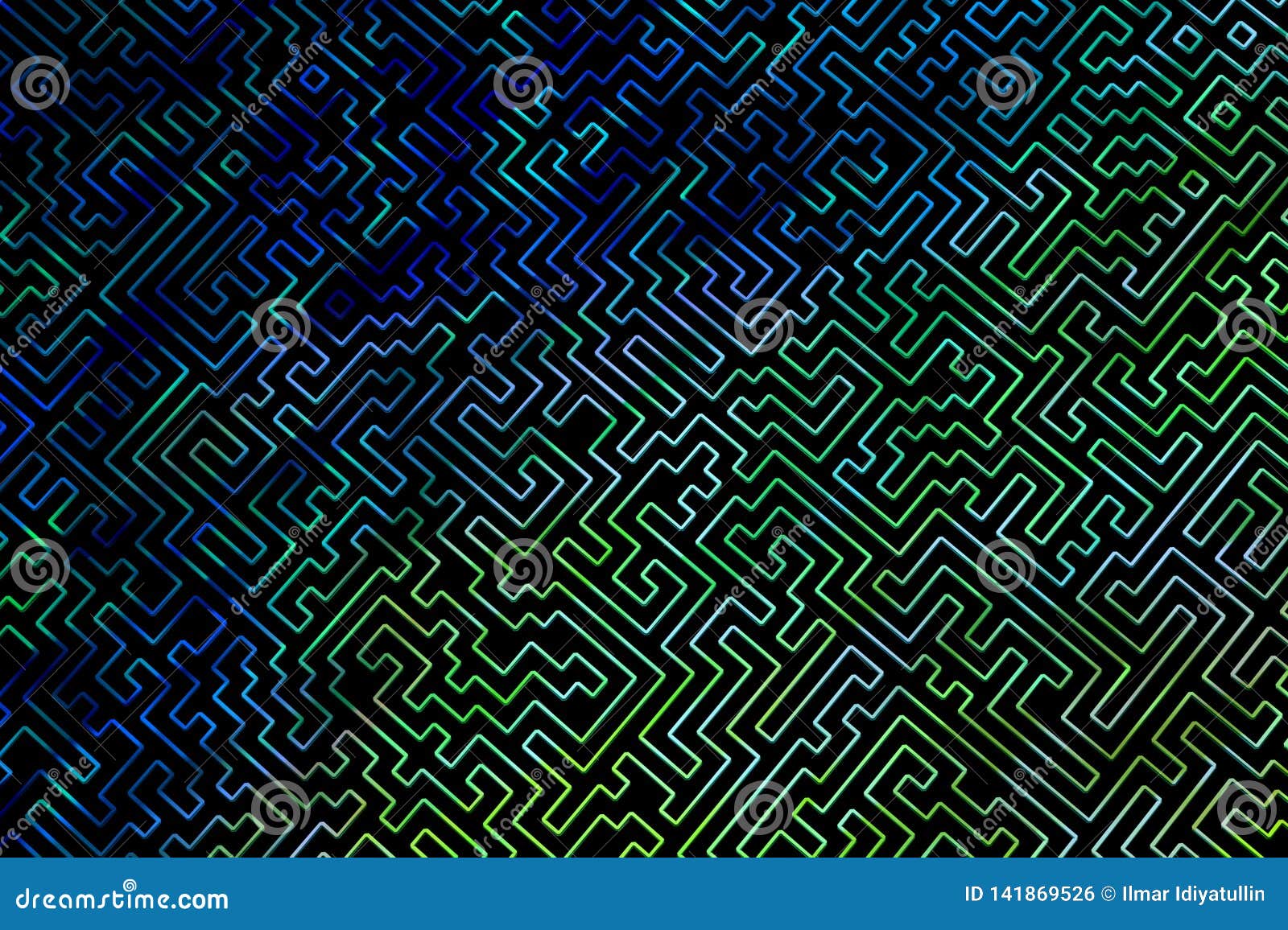 The Maze is Like an Abstract Three-dimensional Pattern of Psychedelic ...