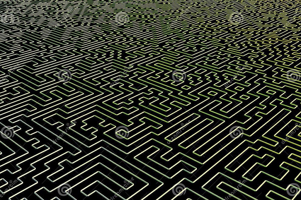 The Maze is Like an Abstract Three-dimensional Pattern of Psychedelic ...