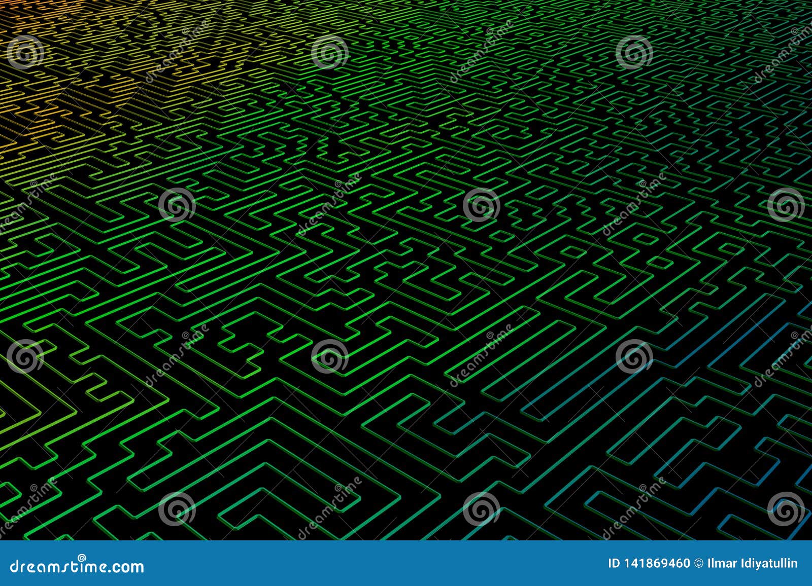 The Maze is Like an Abstract Three-dimensional Pattern of Psychedelic ...