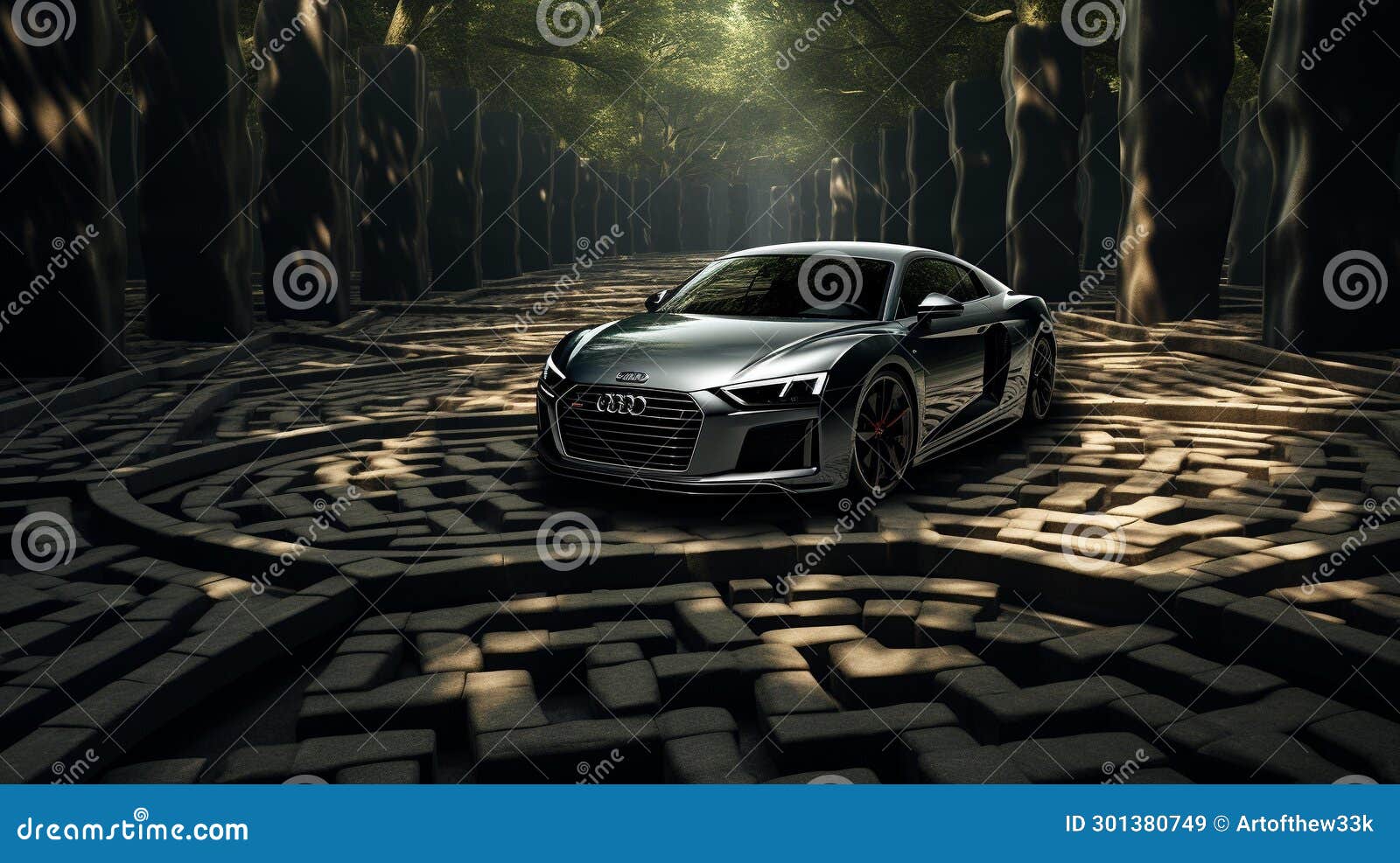 A Maze-like Pattern With Dead Ends And Twists, Indicating The ...