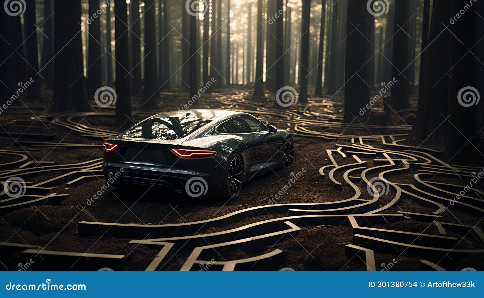 A Maze-like Pattern with Dead Ends and Twists, Indicating the ...