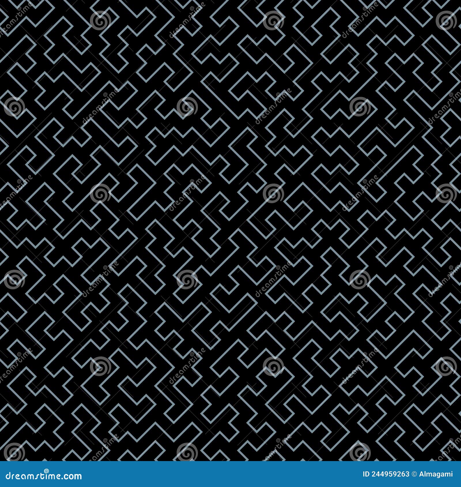 Maze Line Art Seamless Pattern Stock Vector - Illustration of ornament ...