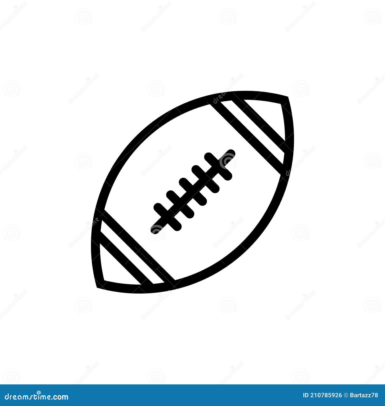Black and White Rugby Ball Vector Ai Logo Web Icons. Stock Vector ...