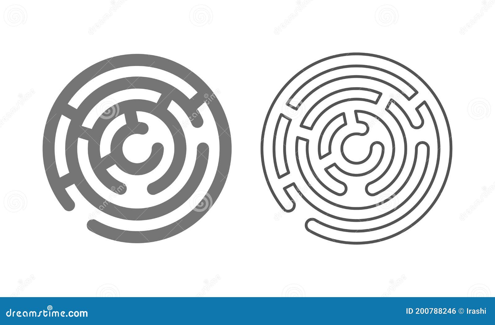 Maze logo icon stock vector. Illustration of graphic - 200788246
