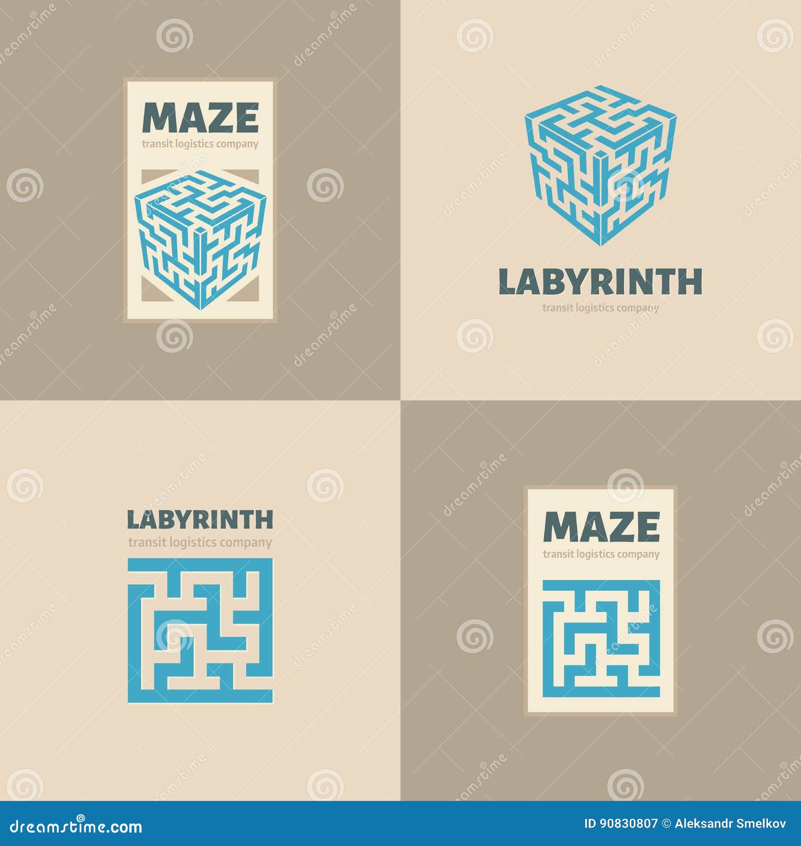 The maze logo stock vector. Illustration of brainteaser - 90830807