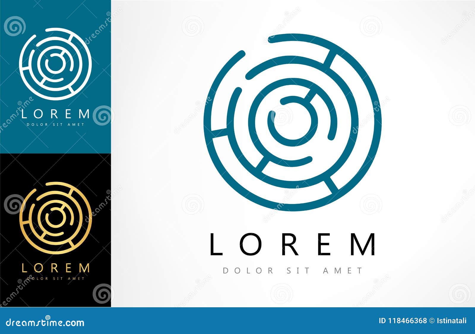 Maze logo vector stock vector. Illustration of think - 118466368