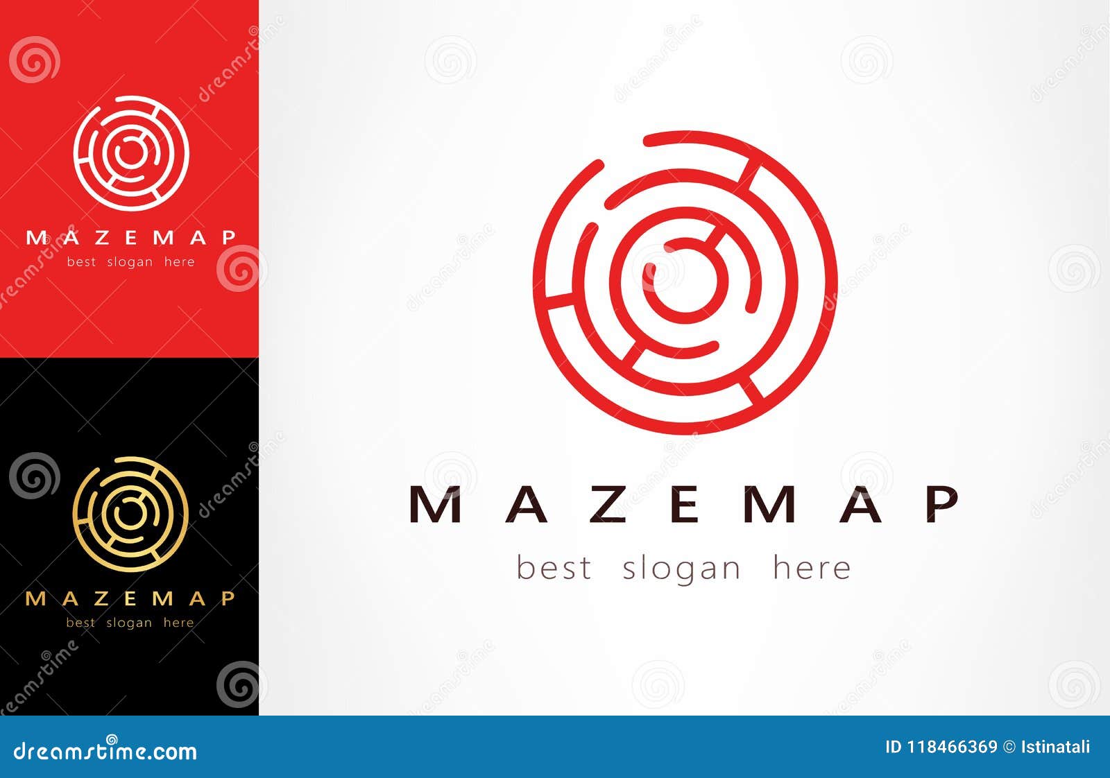 Maze logo vector stock vector. Illustration of game - 118466369