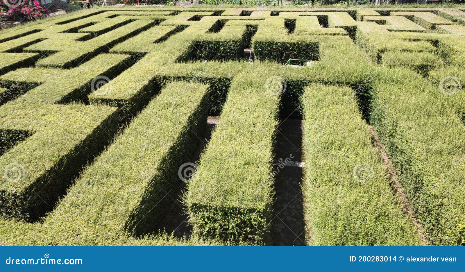 A Maze in the Middle of a Natural Tourist Park Stock Photo - Image of ...