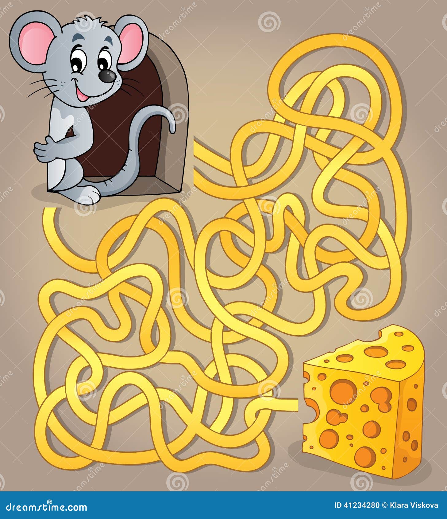 Mouse And Cheese Cartoon Vector | CartoonDealer.com #15439879