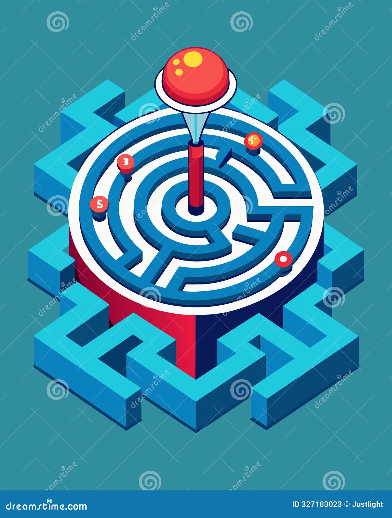 A Maze with Multiple Paths Representing the Intricate Web of Mind ...