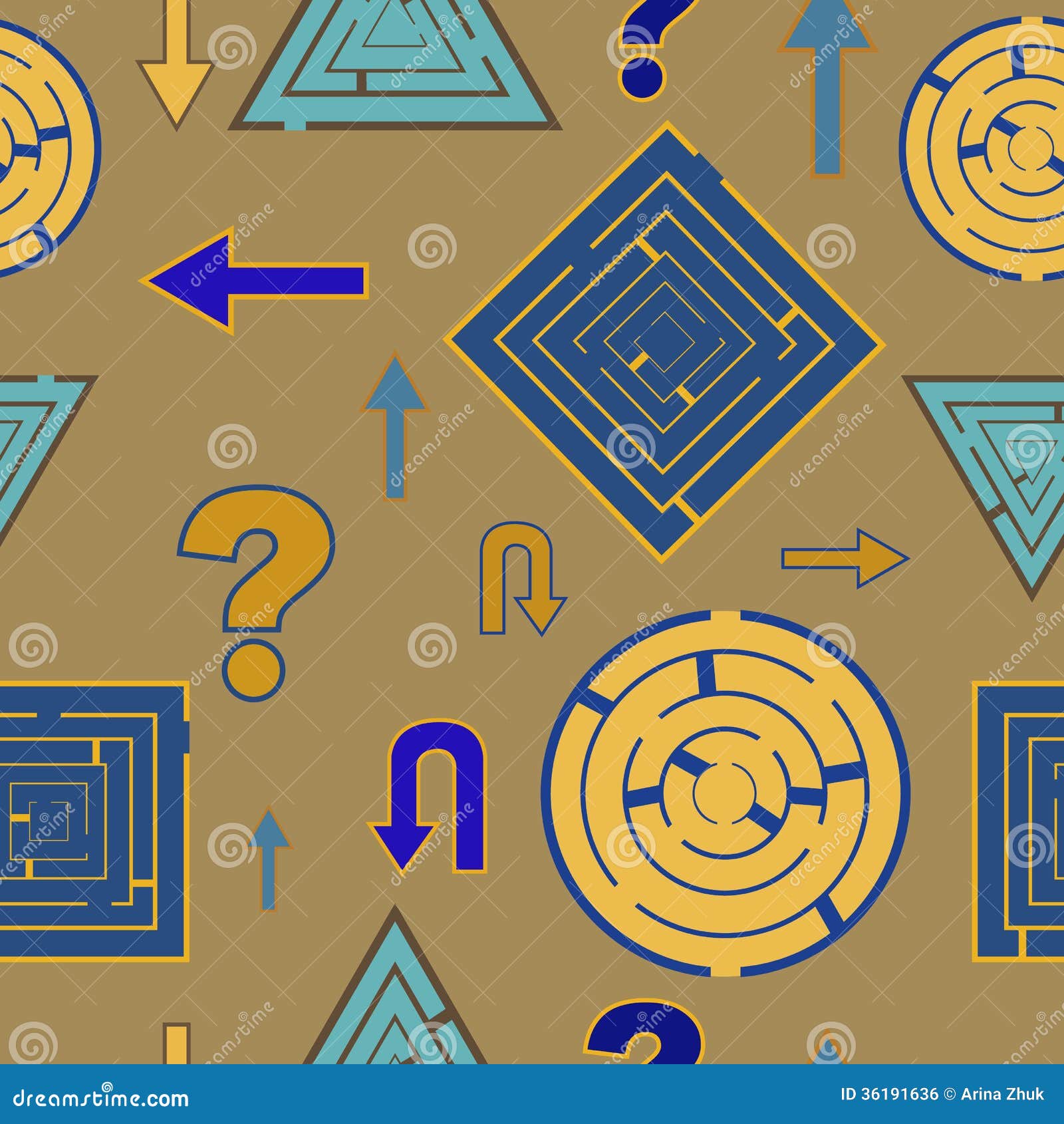 Maze pattern stock vector. Illustration of sign, query - 36191636