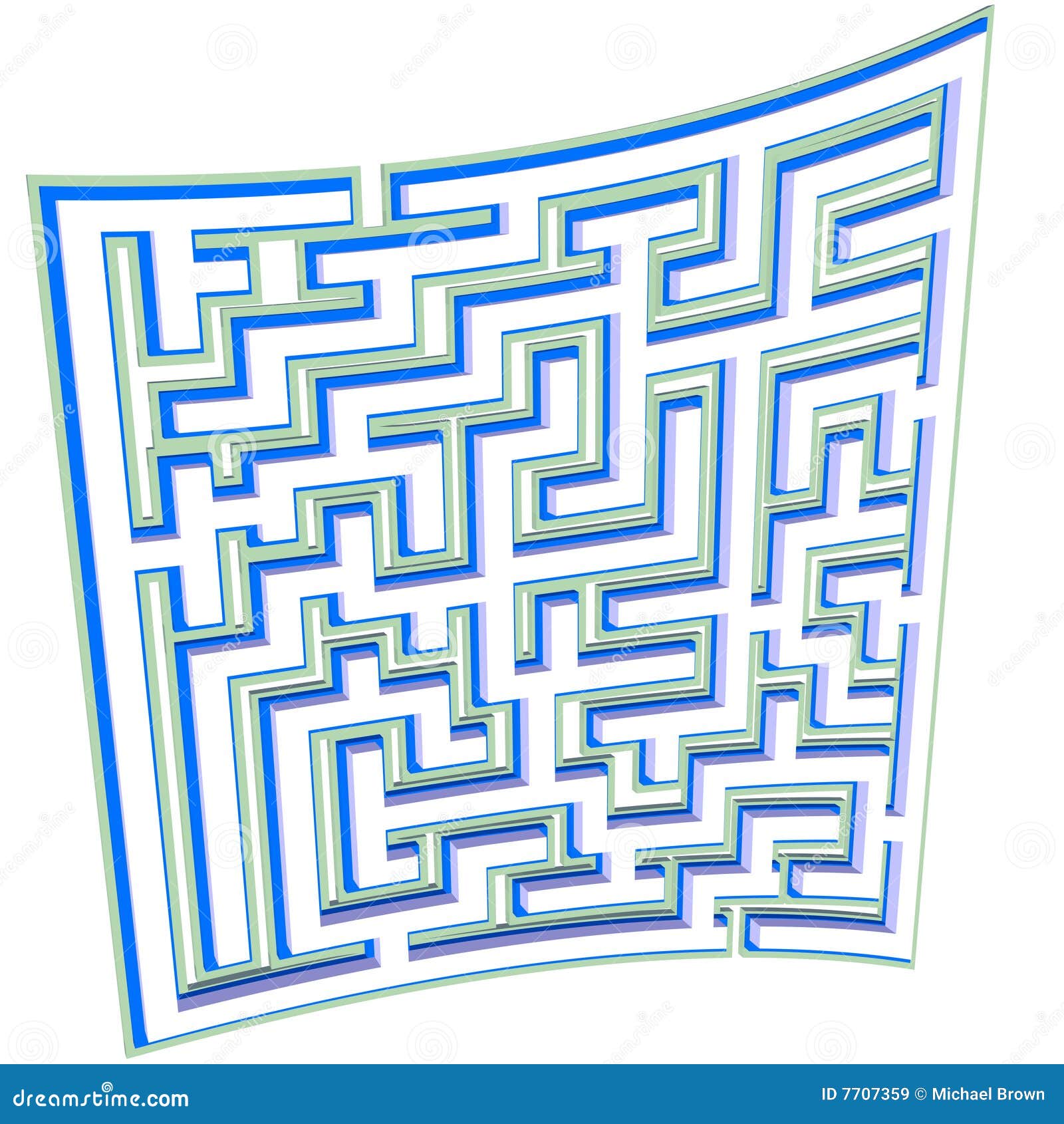 Maze Plan Blueprint Page Background Puzzle Stock Vector - Illustration ...