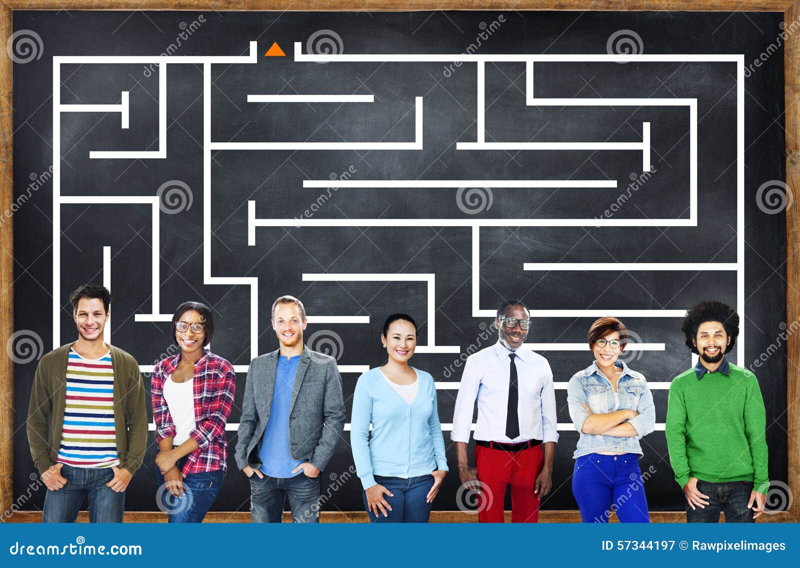 Maze Puzzle Strategy Direction Strategy Challenge Concept Stock Image ...