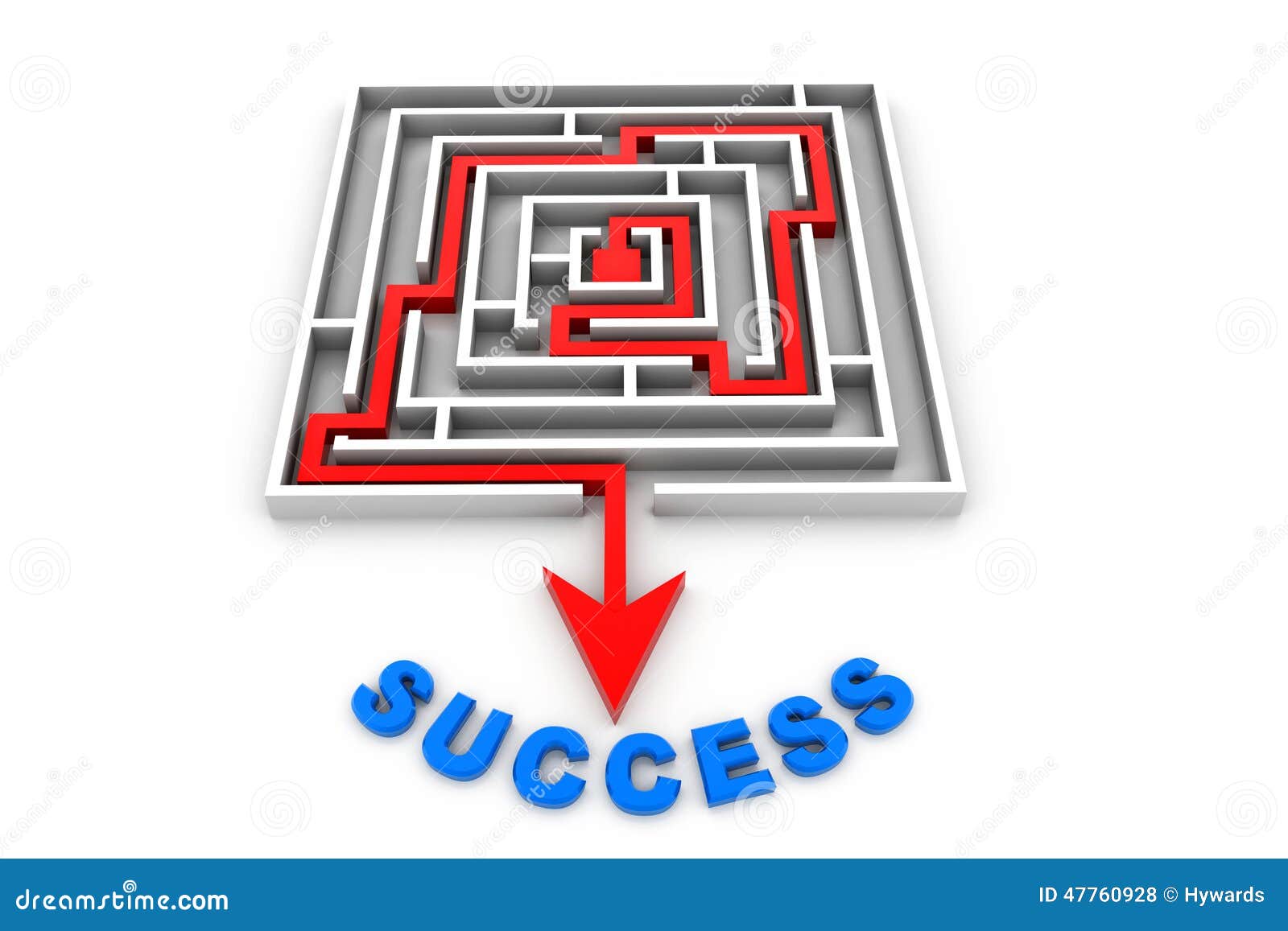 Maze puzzle success stock illustration. Illustration of puzzle - 47760928