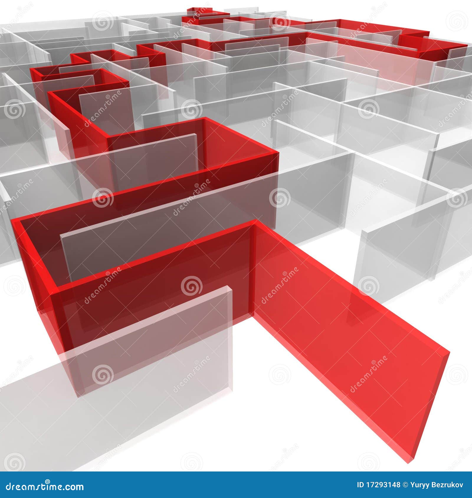 Maze of rectangular panels stock illustration. Illustration of ...