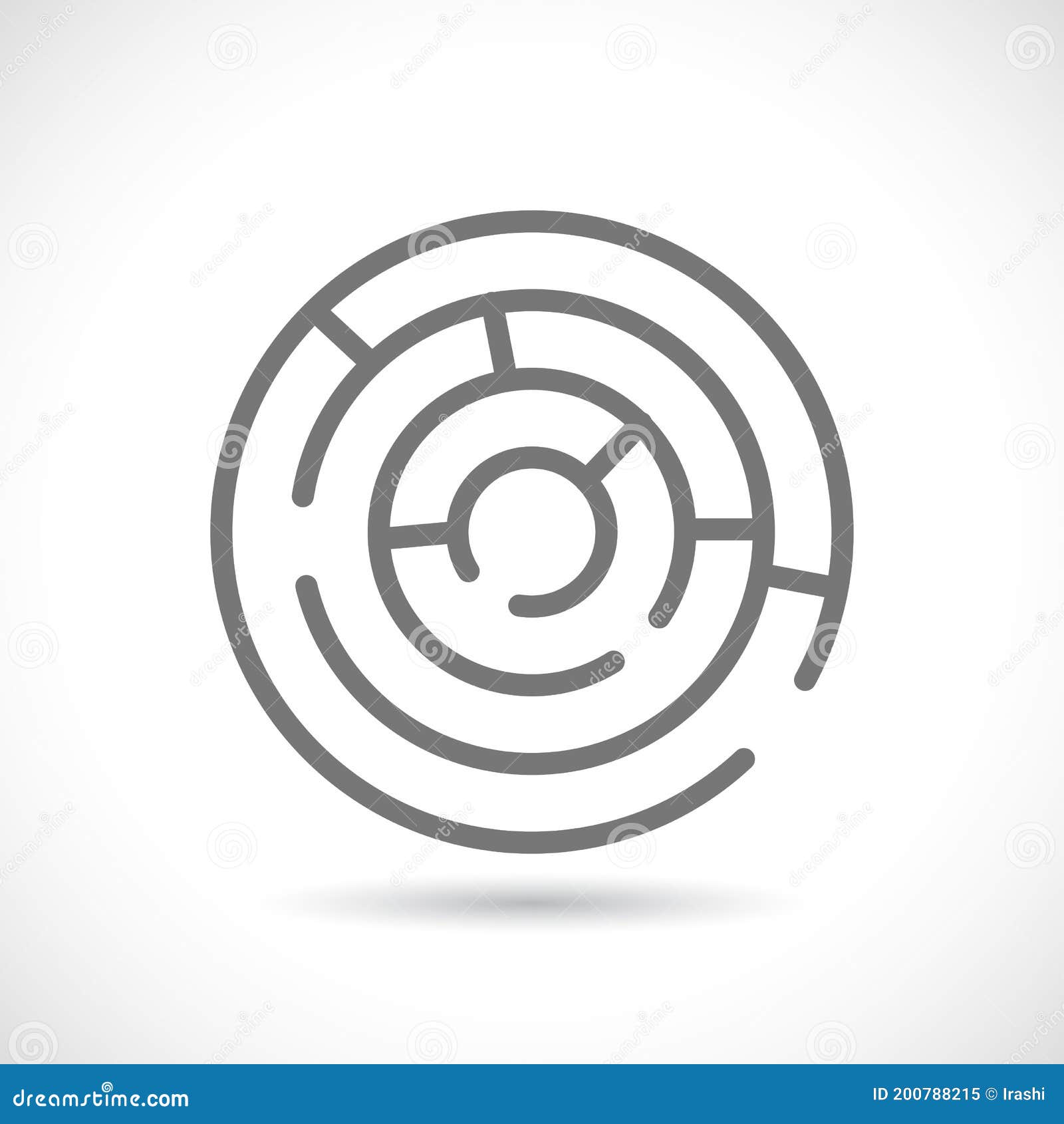 Maze Round Icon Vector Design Stock Vector - Illustration of labyrinth ...