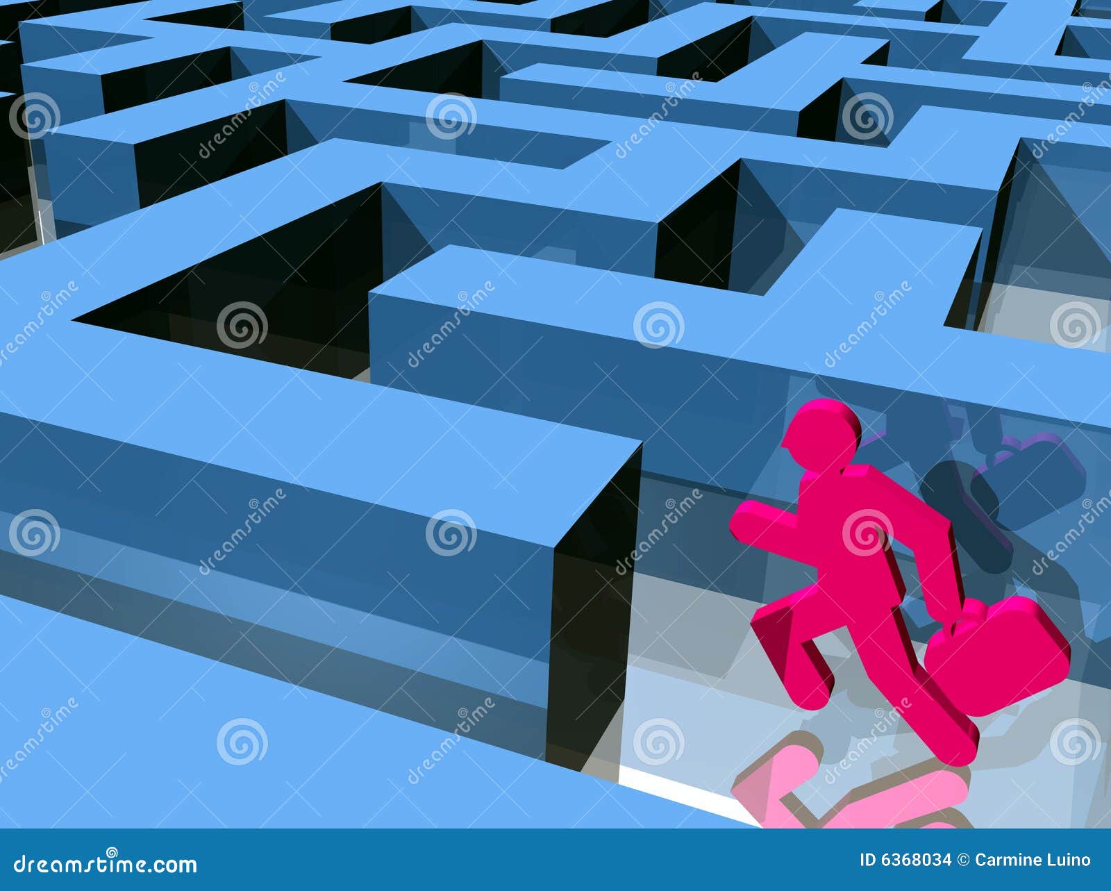Maze runner stock illustration. Illustration of question - 6368034