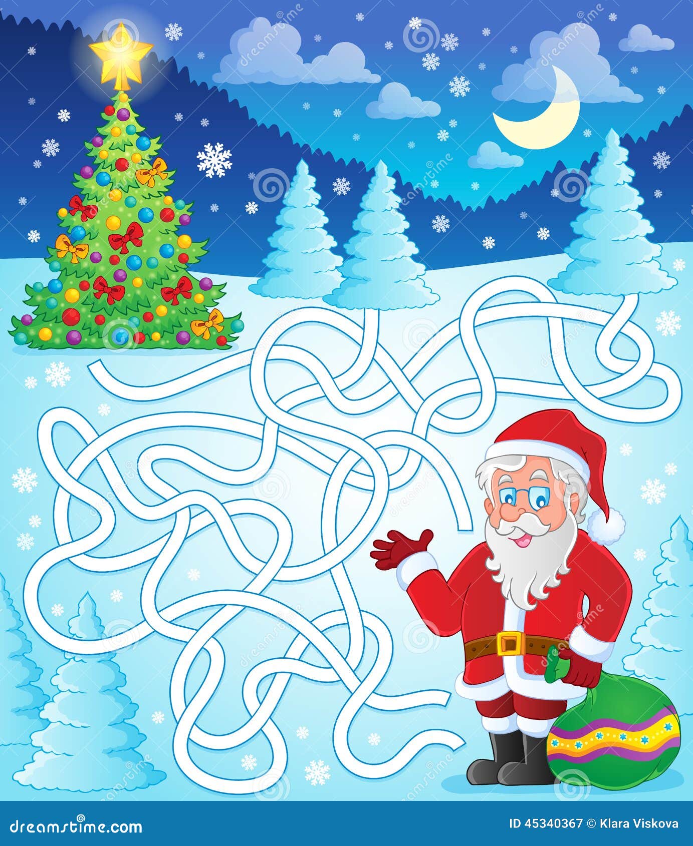 Maze 11 with Santa Claus stock vector. Illustration of occasion - 45340367 Maze 11 with Santa Claus stock vector. Illustration of occasion - 45340367