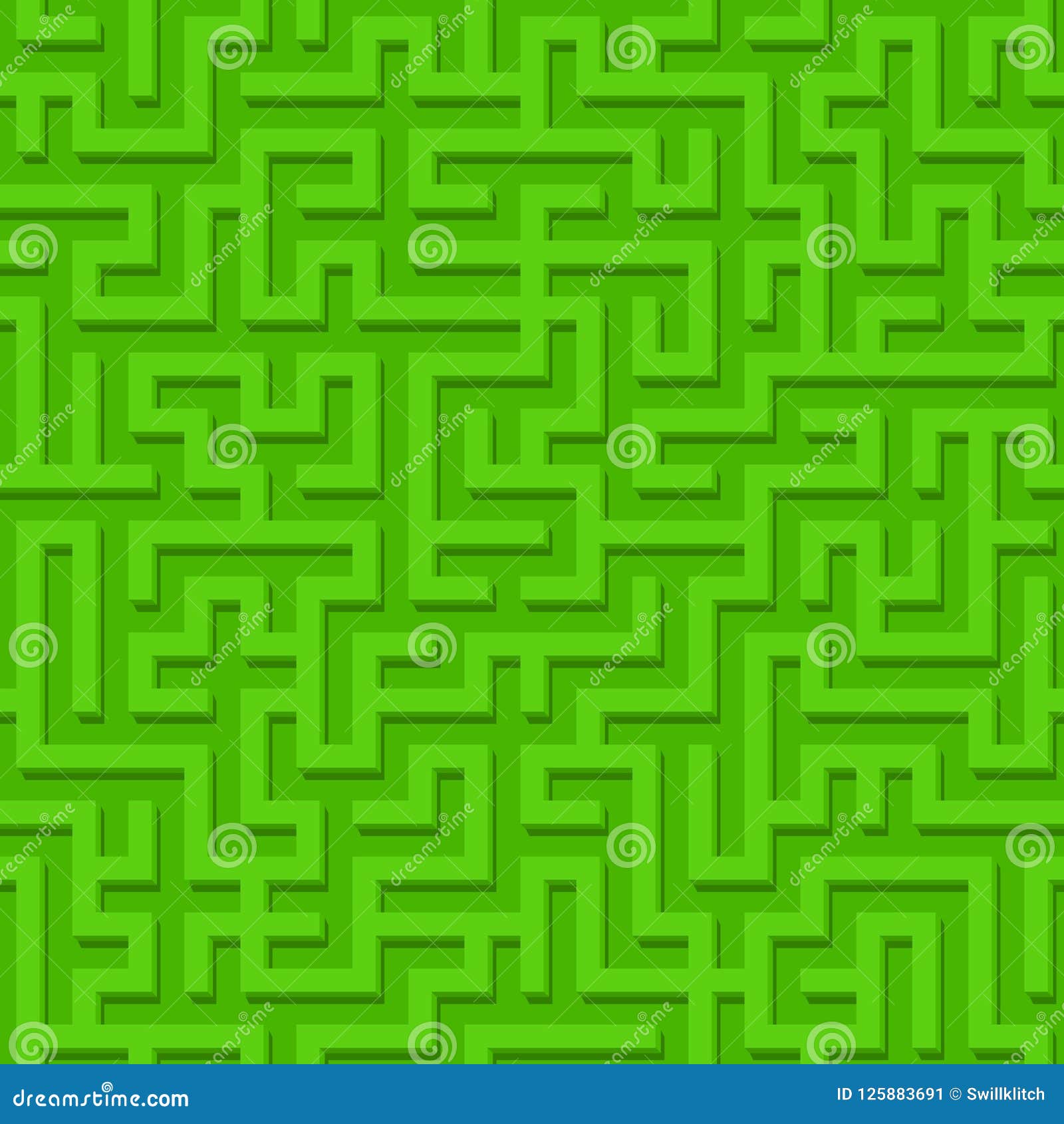 Maze Seamless Pattern with Endless Tiled Labyrinth for Fabric or ...