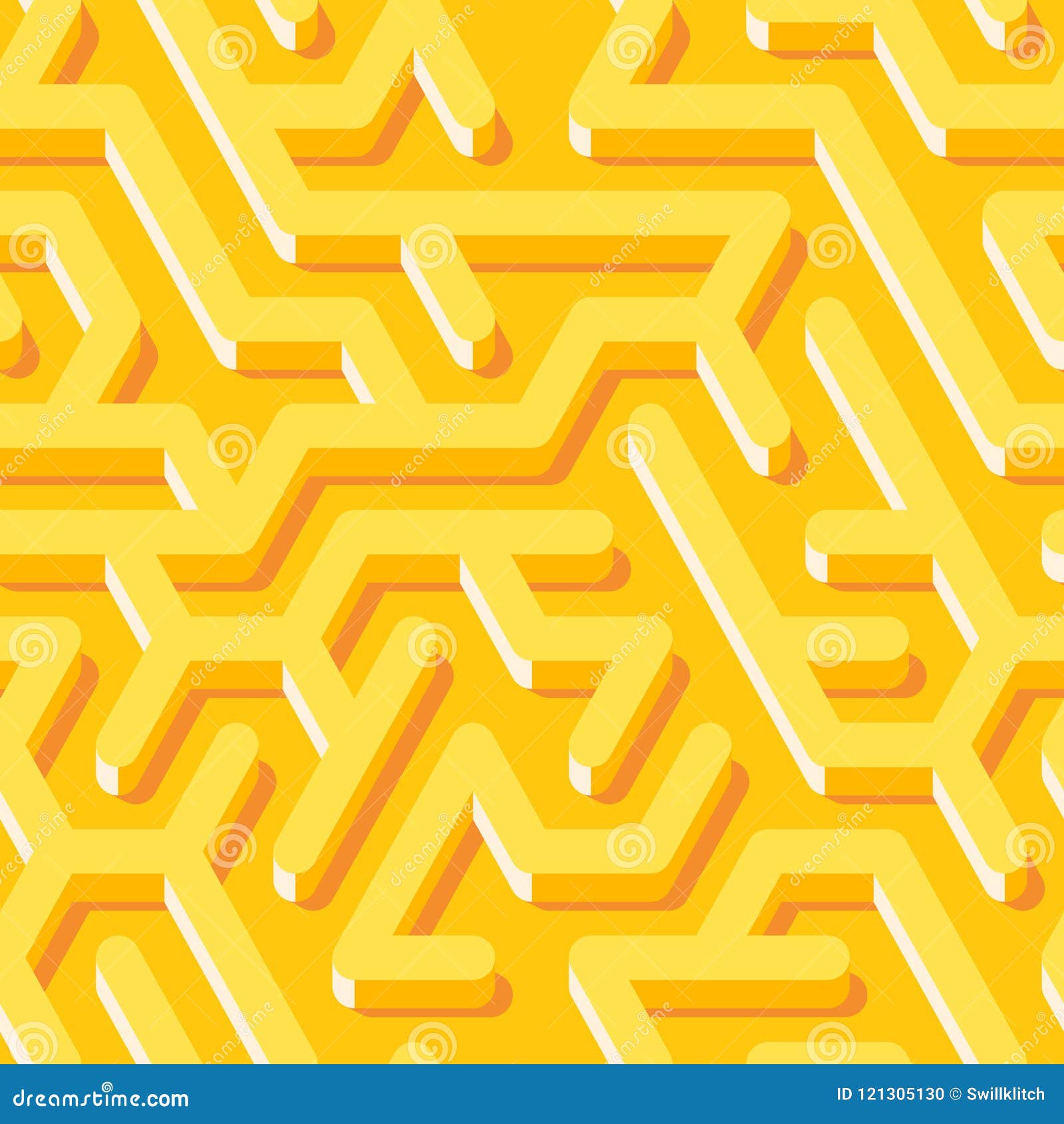 Maze Seamless Pattern with Endless Tiled Labyrinth for Fabric or ...
