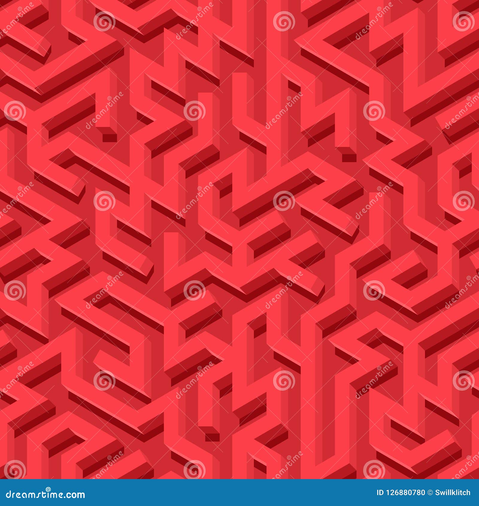 Maze Seamless Pattern with Endless Tiled Labyrinth for Fabric or ...