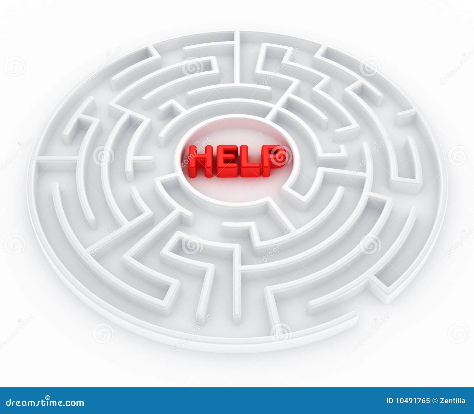 Maze - Search for help stock illustration. Illustration of solution ...