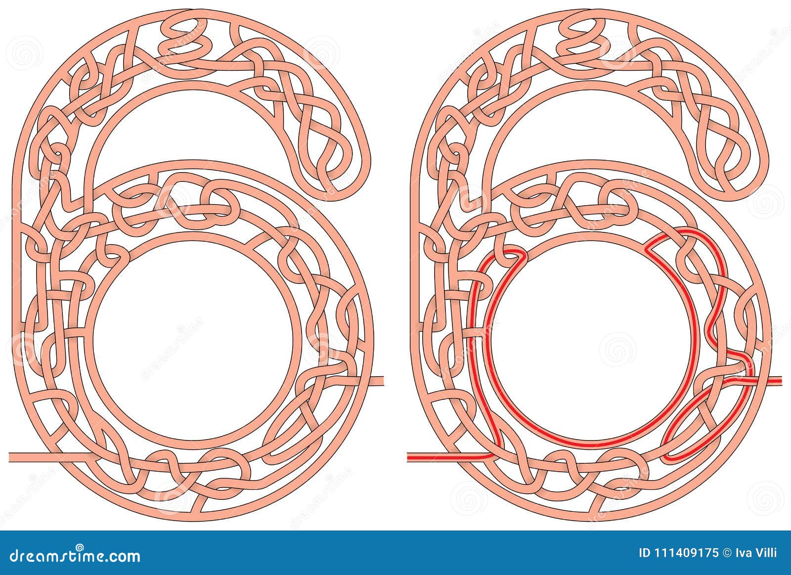 Maze six stock vector. Illustration of fine, maze, skills - 111409175