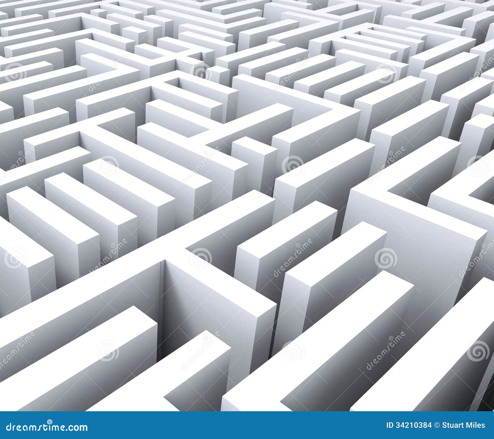 Maze Shows Challenge or Complexity Stock Illustration - Illustration of ...