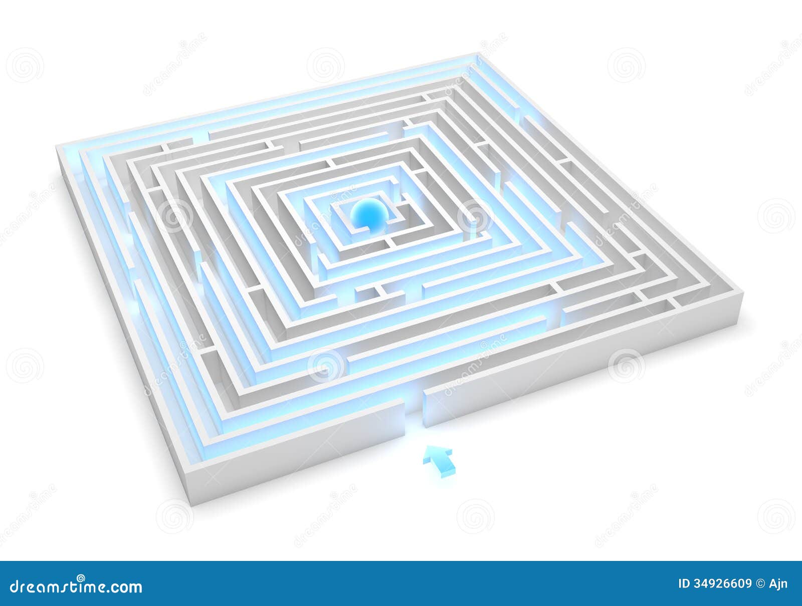 Maze Solution stock illustration. Illustration of path - 34926609