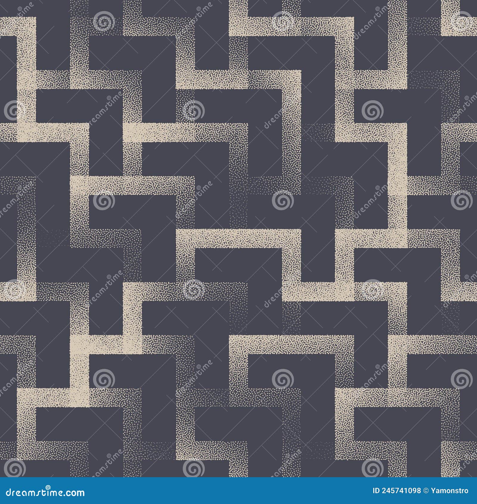 Zigzag Incline Stippled Structure Seamless Pattern Vector Abstract ...