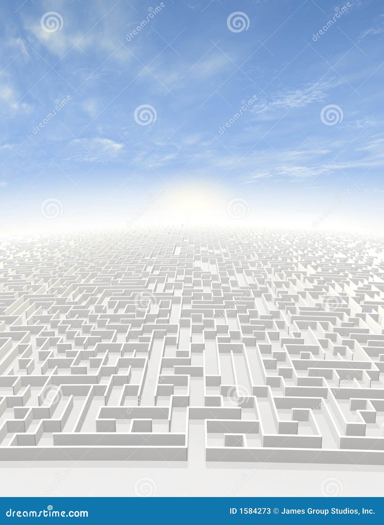Maze to Infinity stock illustration. Illustration of concept - 1584273