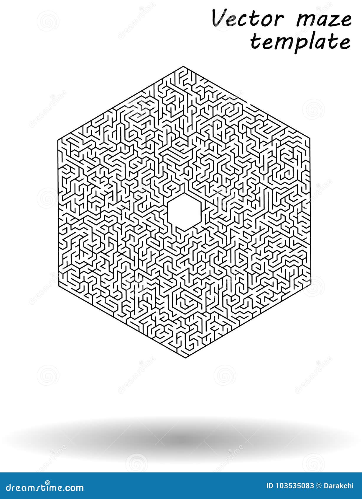 Maze vector illustration stock vector. Illustration of graphic - 103535083